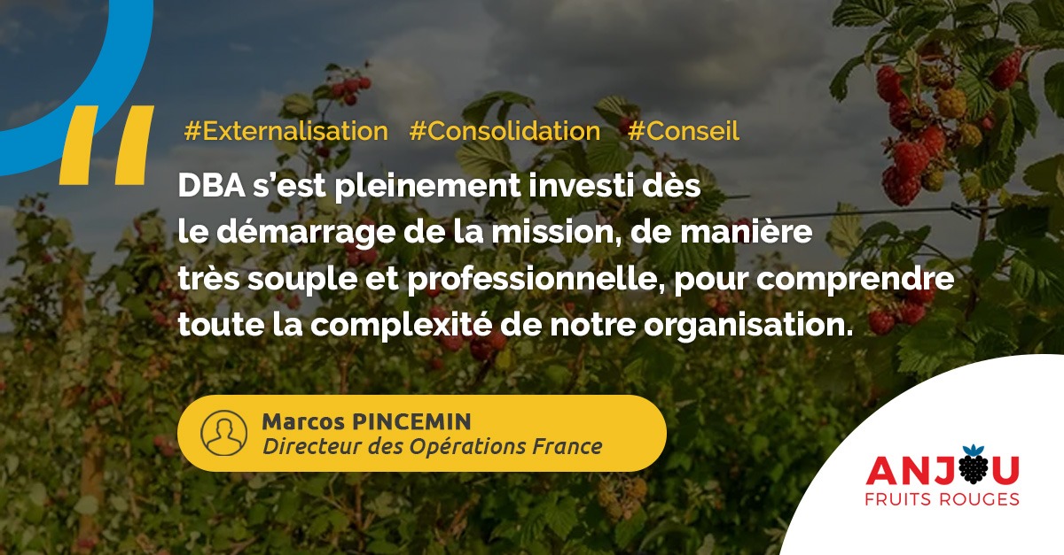 Actualités Consolidation : Anjou Fruits Rouges externalise la ...